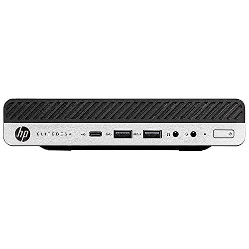 HP EliteDesk 800 G4 Desktop Mini - Intel Core i5-8500T - 16GB DDR4-256GB SSD - Intel UHD Graphics 630 - Windows 10 Pro 64-bit (Renewed)