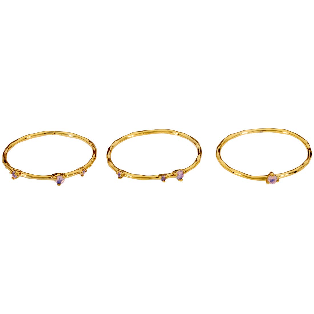 Gorjana Cleo Ring Set Of 3 Size 6 Gold 1953016233G