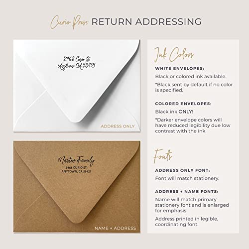 Professional Personalized Notepads - Small Notepad 5x7 w/ 50 Printed Sheets β Personalized Stationery w/Custom Size, & More - Classy Desk Supplies β Customizable up to 8x10β - Flowing Script Notepad