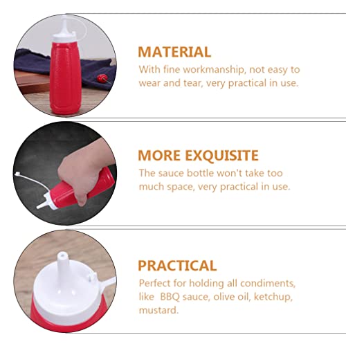 Luxshiny Bottle Dispenser Condiment Squeeze Bottle Squirt Bottle: Empty Refillable Sauce Bottles Dispenser for Paint Ketchup Mustard Oil Sauces Resin Cake Decorating Oil Bottle Dispenser