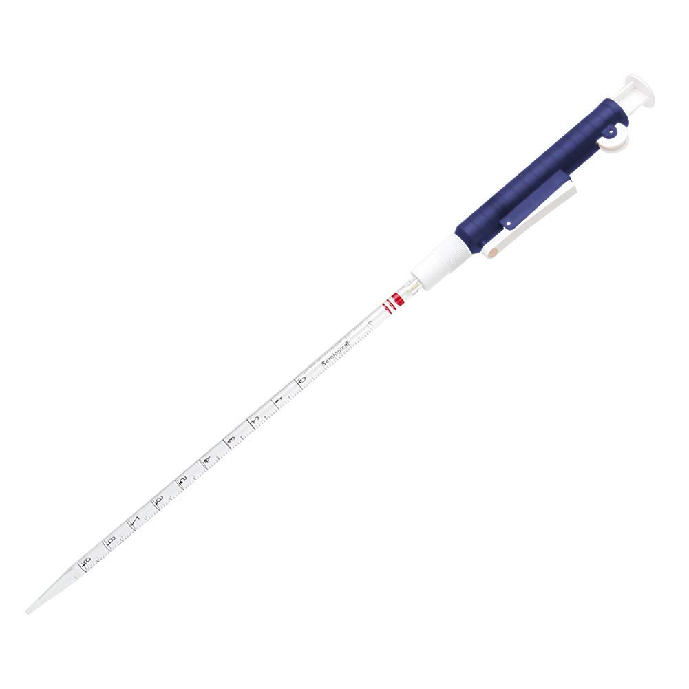 Pipette Pumps, Set of 10 Lab Pipettes Pumps, 2ml Blue, Fit Plastic or Glass Pipettes