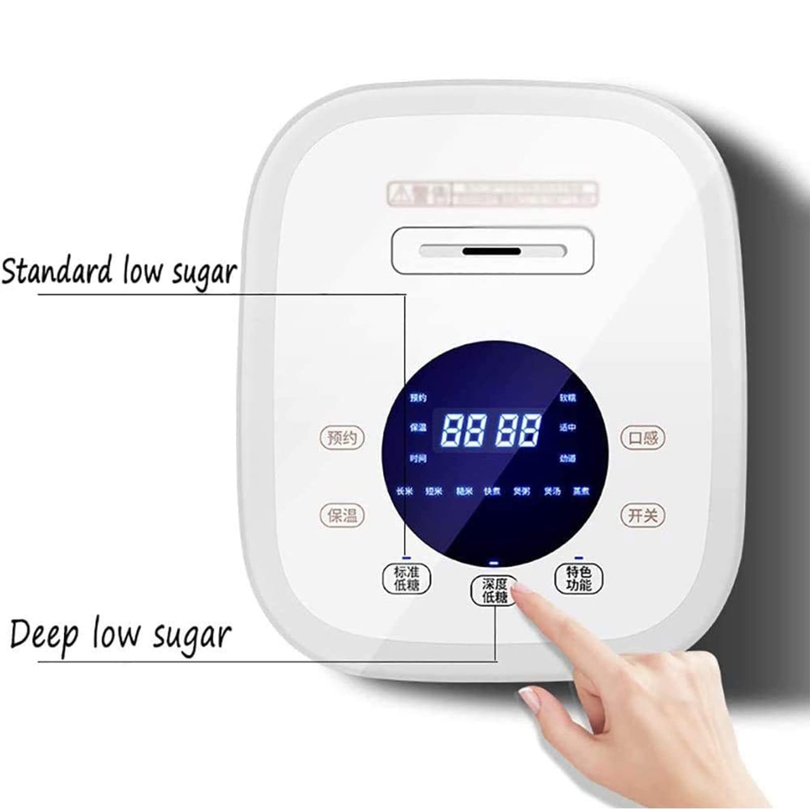 Low Sugar Rice Cooker is Fully Automatic, 3L Home Multi-Function Rice Cooker, Thickened Non-Sticking Inner Lined, Rice Soup is Separated, 2-4 People