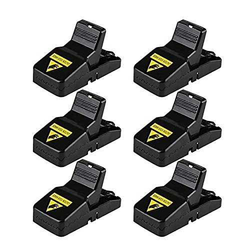 Mouse Traps, Mice Traps for House, Small Mice Trap Indoor Quick Effective Sanitary, Mice Snap Trap, Safe Mousetrap Catcher for Family and Pet - 6 Pack (6)