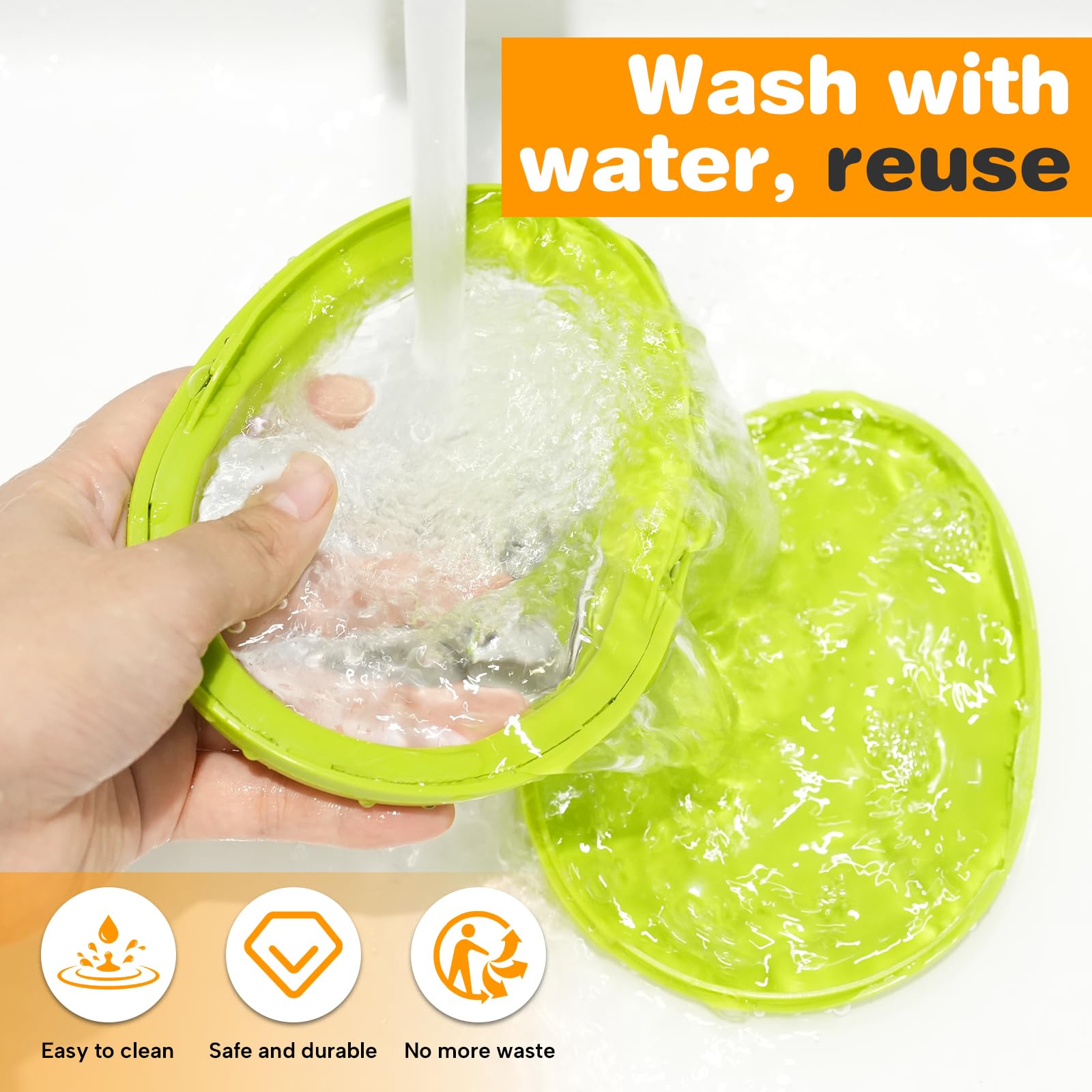 SUPODDK Onion Storage and Avocado Saver,Reusable Silicone Food Storage Container Set of 4, Perfect For Storing Tomatoes, Lemons, Garlic, and Other Fruit and Vegetable For Fridge