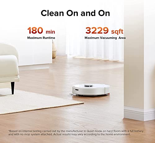 roborock Q7 Max Robot Vacuum and Mop Cleaner, 4200Pa Strong Suction, Lidar Navigation, Multi-Level Mapping, No-Go&No-Mop Zones, 180mins Runtime, Works with Alexa, Perfect for Pet Hair(White)