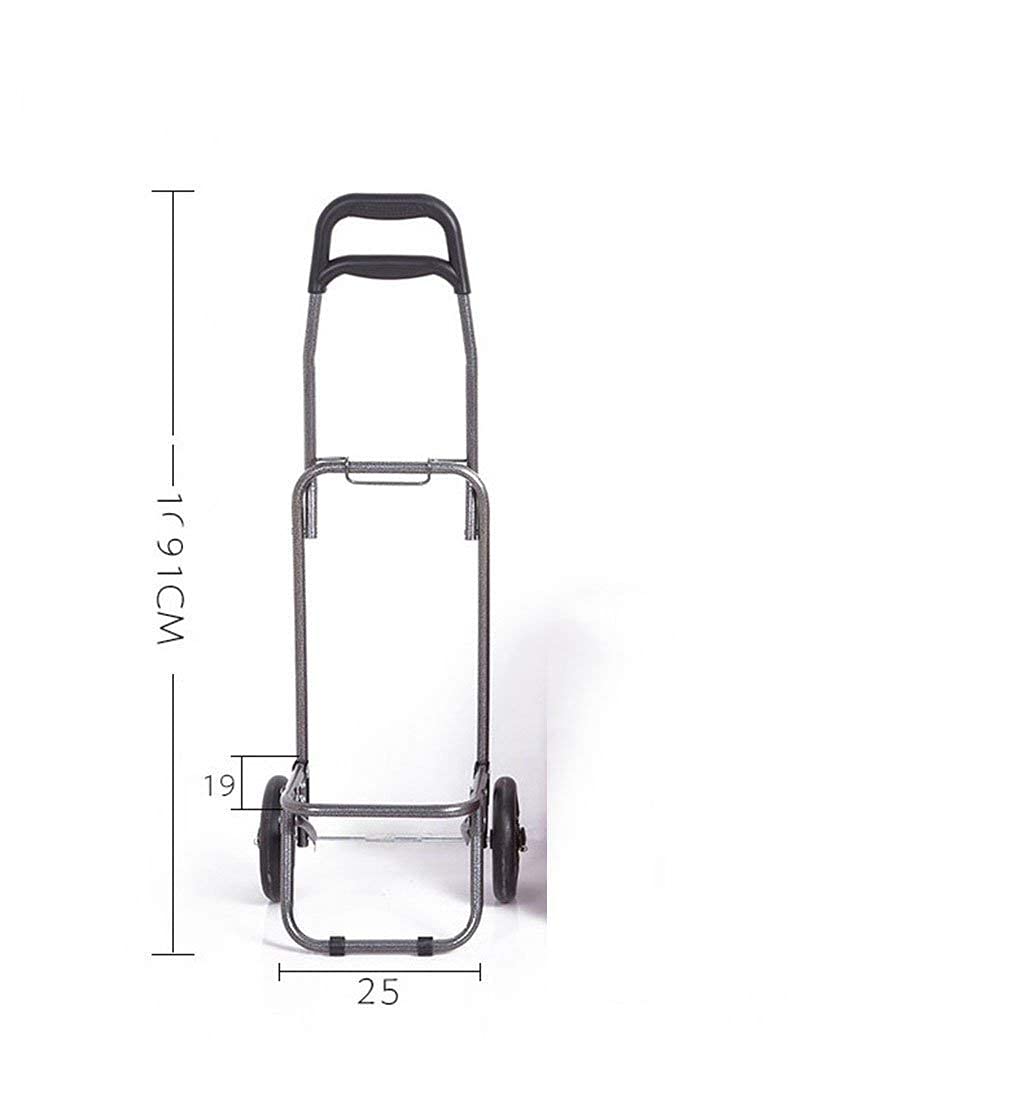 Shopping Trolley on Wheels Multi Function Shopping Cart Travel Elderly Collapsible Portable Cart Luggage Cart Lever Car Trolley Storage Hand Trucks,Navy Blue ,