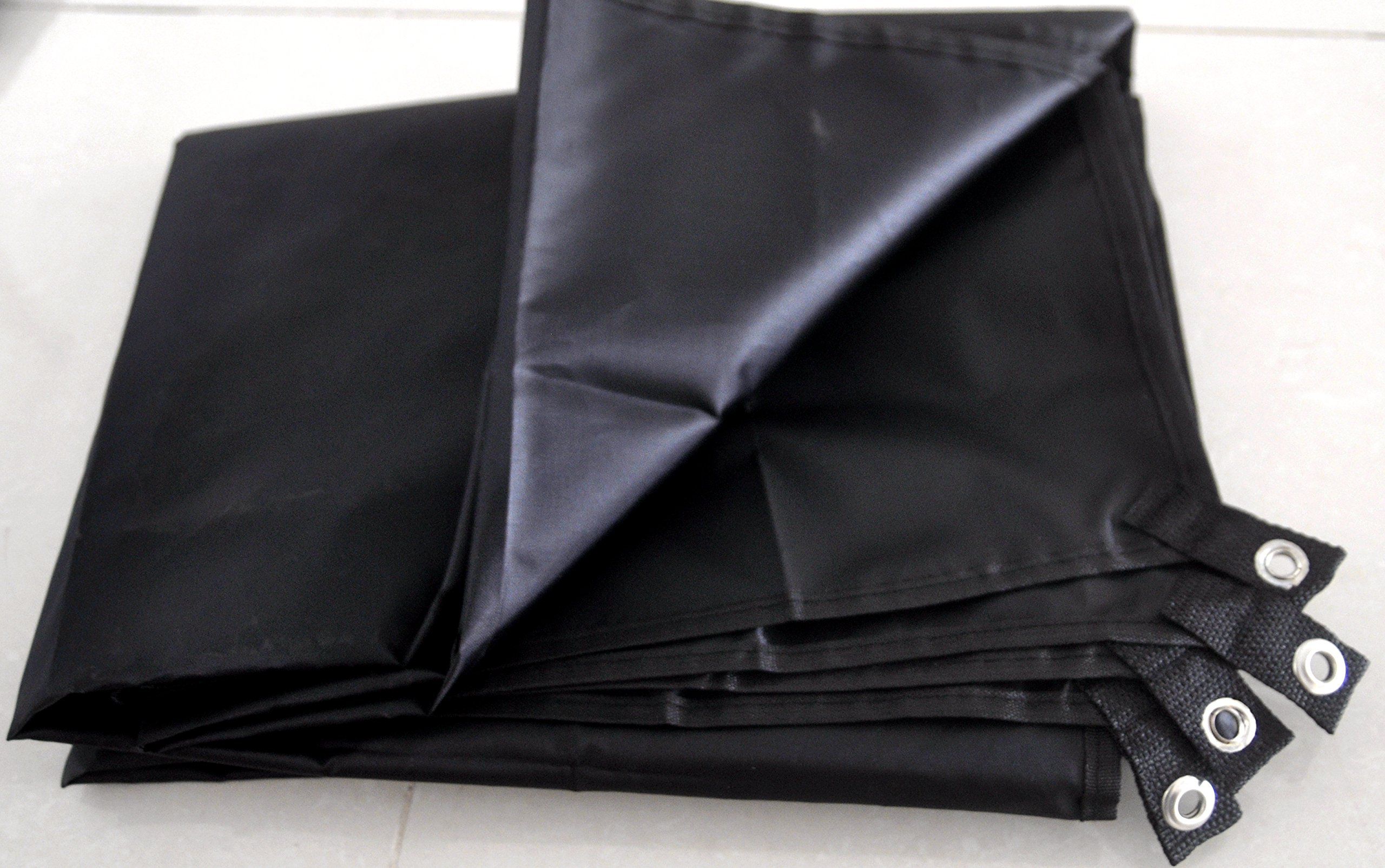 Hongaga Waterproof Camping Tarp for Ground Tent Footprint and Sunshade Camping Hiking for Picnics (Black-210X150CM)