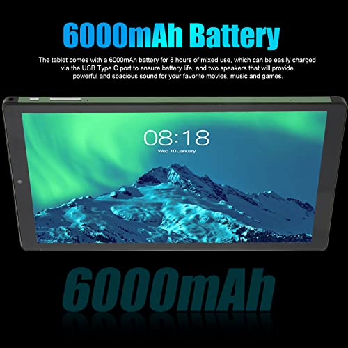 PUSOKEI 10.1 Inch Tablet for 11,6G RAM 128G ROM,1920x1080 IPS Screen,Dual Cameras and Speakers,2.4G 5G WiFi Calling Tablet for Kids