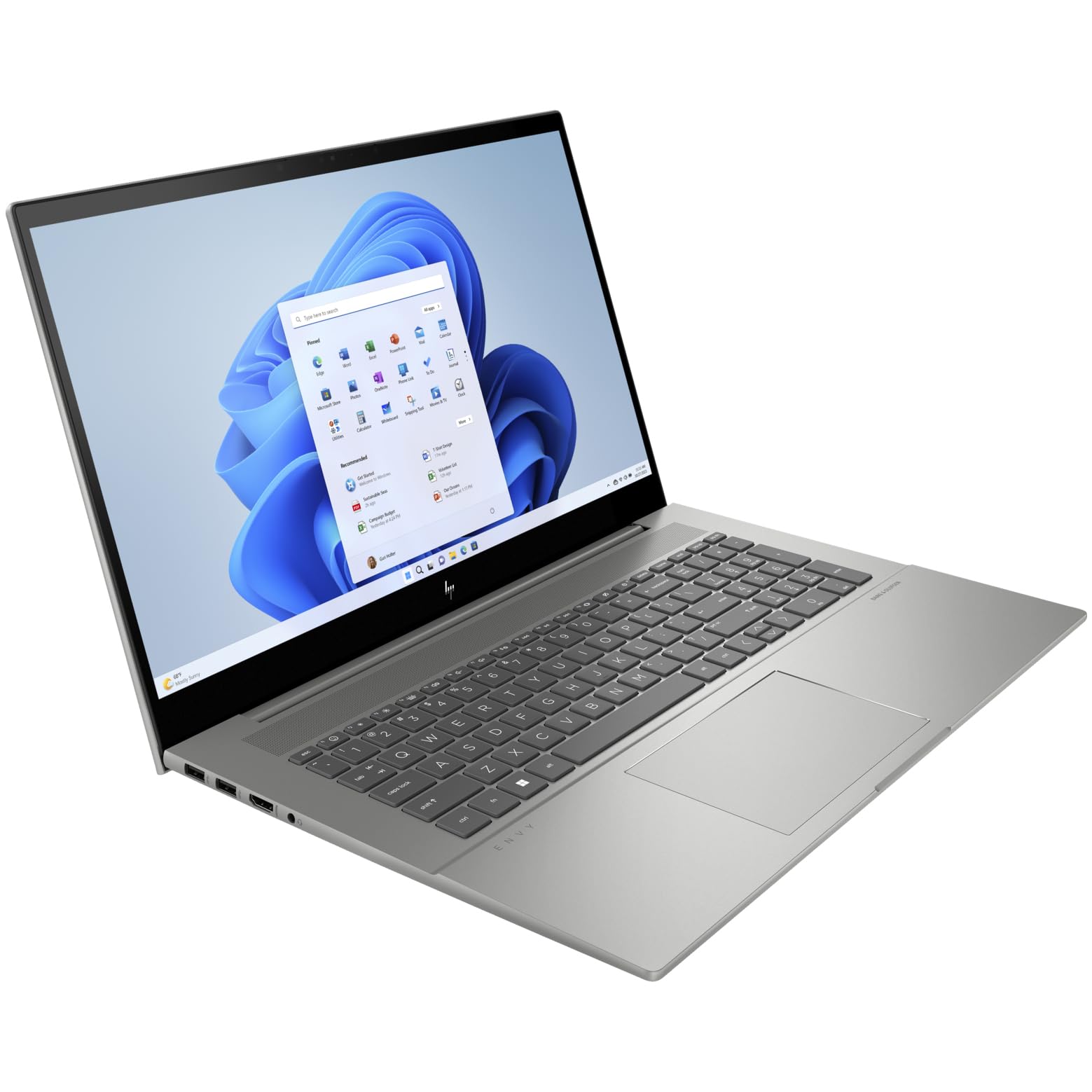 HP Envy 17t 17.3" Touchscreen FHD Business Laptop Computer, 13th Gen Intel 14-Core i7-13700H, 64GB DDR4 RAM, 2TB PCIe SSD, WiFi 6, Bluetooth 5.3, Backlit Keyboard, Grey, Windows 11 Pro, BROAG Cable