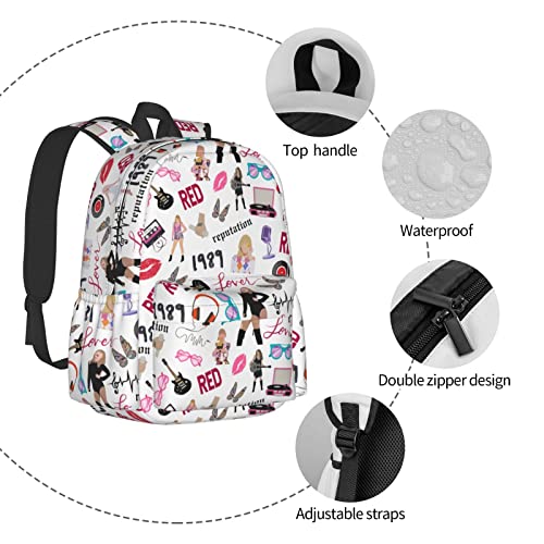 SHISHANGNX Music Backpack 16 Inch Lightweight Laptop Backpack Travel Bag