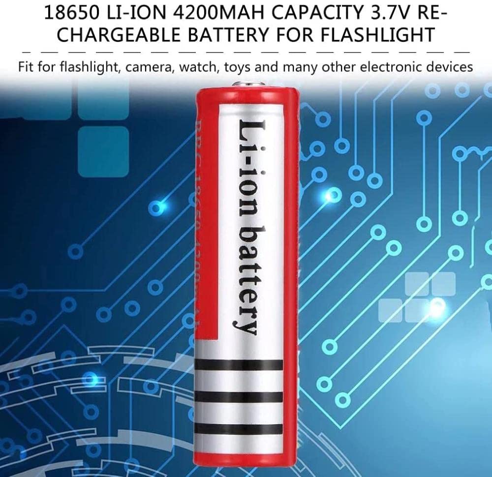 KOBJC Batteries Battery Rechargeable 3.7V Hq Ni-Mh Battery 4200 Mah Cell for Gas Cooker Oven Burner Led Torch and Clock- 4 Pcs Battery