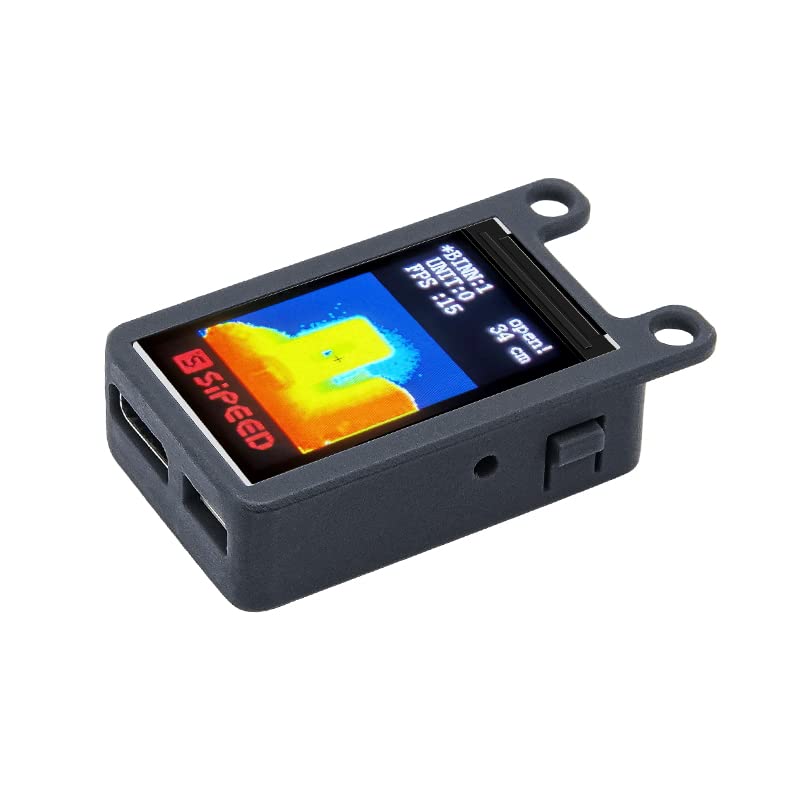 Sipeed MaixSense A010 RGBD TOF 3D Depth Vision Camera Sensor Module Onboard 32bit RISC-V @144Mhz Processor USB2.0 UART Port Support MCU ROS1 ROS2 (with LCD Screen)