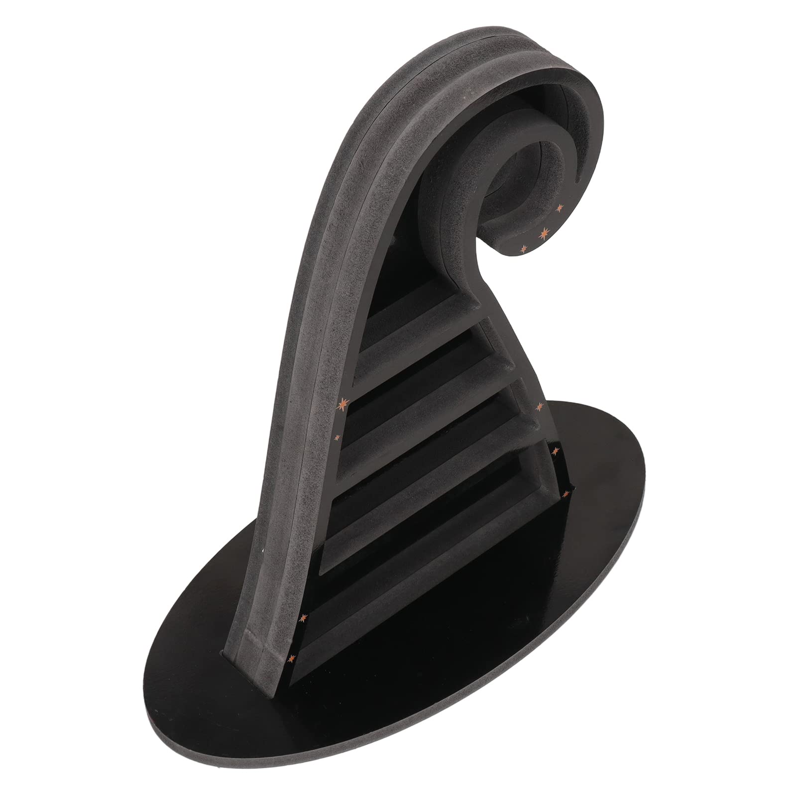 SPECIALER Stone Shelf Display for Bedroom & Office Crystal Display Shelf Gothic Witch Hat PVC Elegant Home Decor