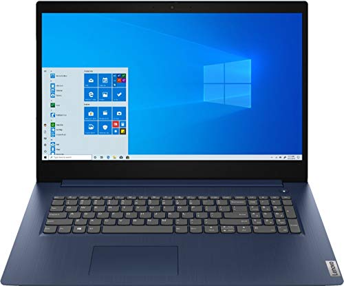 Lenovo IdeaPad 3 17 Laptop 17.3β HD+ Display, Intel 10th Gen Quad-Core i5-1035G1, 12GB RAM, 128GB SSD + 1TB HDD, Webcam, Dolby Audio, USB 3.0, HDMI, Abyss Blue, Windows 10 Home