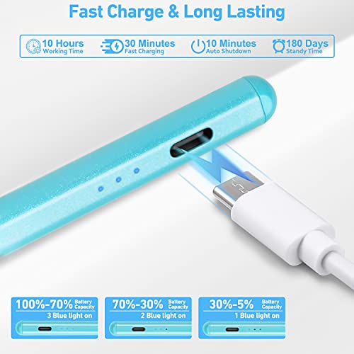 Stylus Pen for ipad, Active Pencil with Quick Charge, Palm Rejection Tilt Sensor, Magnetic Apple Pen Compatible with 2018-2022 iPad Pro 11"/12.9",iPad 10/9/8/7/6,iPad Mini 5/6,iPad Air3/4/5- Blue