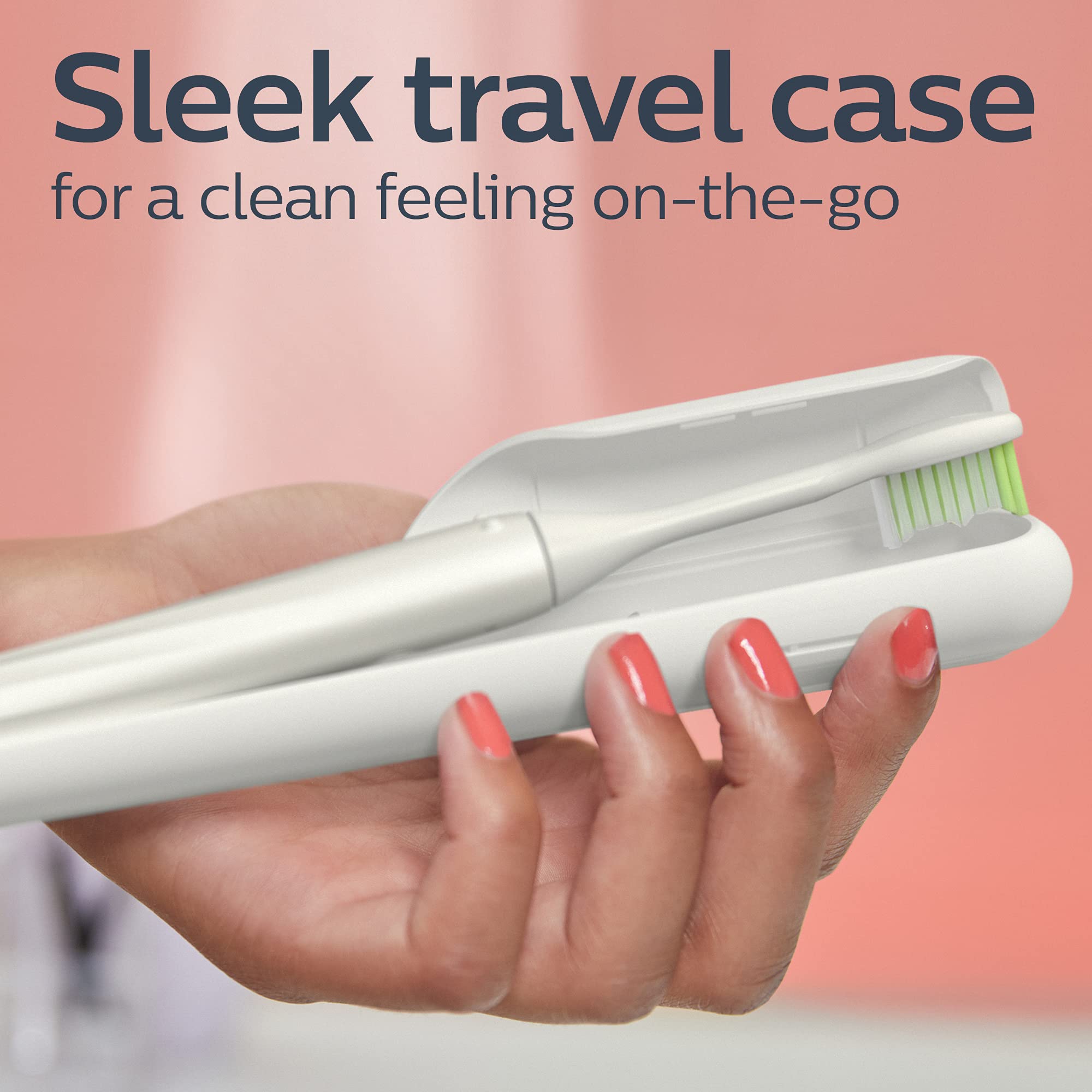 Philips One by Sonicare Rechargeable Toothbrush, Snow, HY1200/07 with Philips One by Sonicare, 2 Brush Heads, Snow, BH1022/07