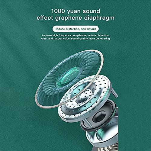 Qiopertar G-100 Bluetooth 5.0 Wireless Headphones Bone- Conduction Earphone Waterproof with Microphone Premium Sound Deep Bass for Work Home Office Bicycling Hiking Outdoor Sport