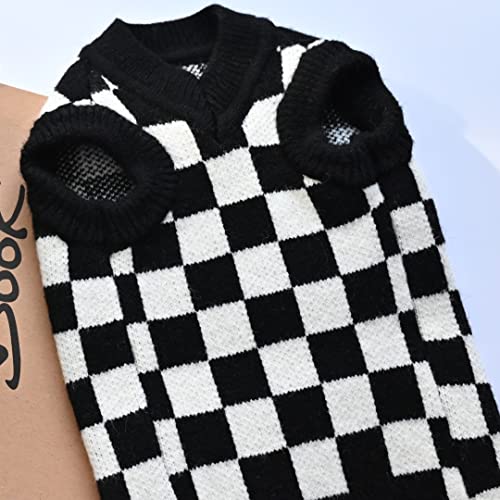 Sphynx Cat Clothes Fashionable V-Neck Sweater Vest Hairless Cat Clothes Thickened Warmth Devon Cat Clothes,Peter Bald,Cornish (Large)