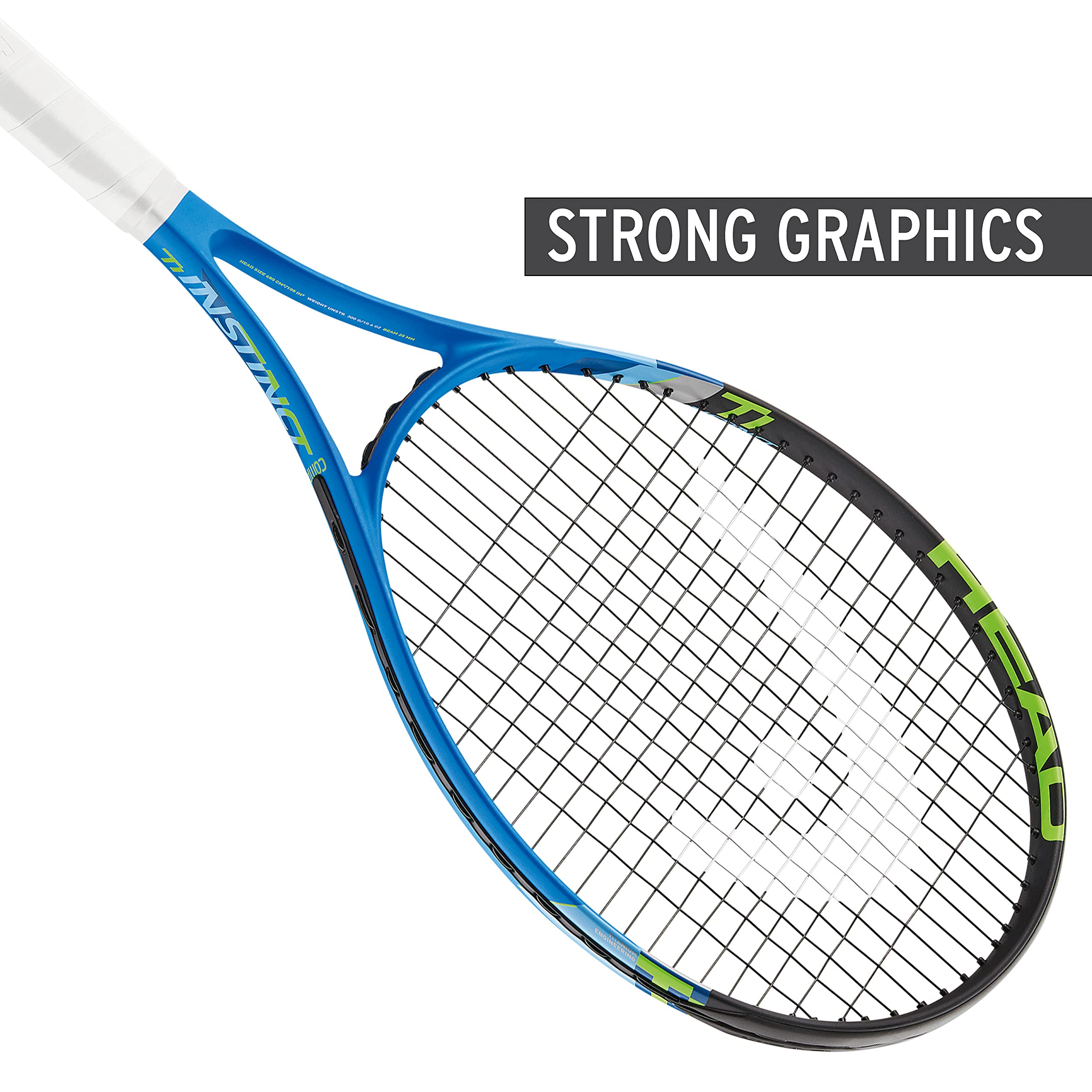 HEAD Ti. Instinct Pre-Strung 27 in. Black/Blue Tennis Racquet