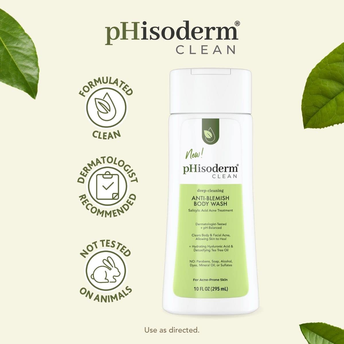 Phisoderm® Clean Anti-Blemish Body Wash - 10 Fl Oz