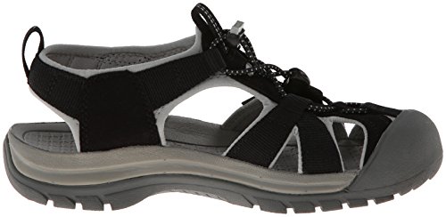 KEEN Women's Venice H2 Sandal,Black/Neutral Gray,6 M US