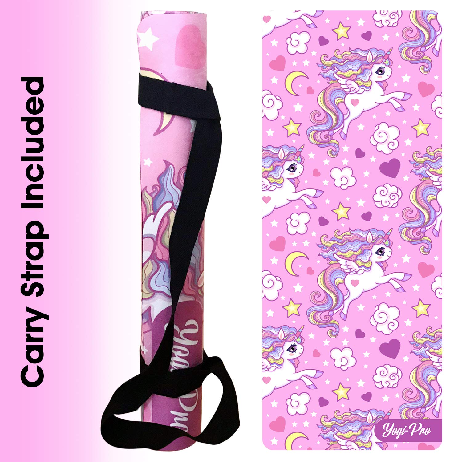 HPILISH Yogi-Pro Kids Yoga Mat Unicorn