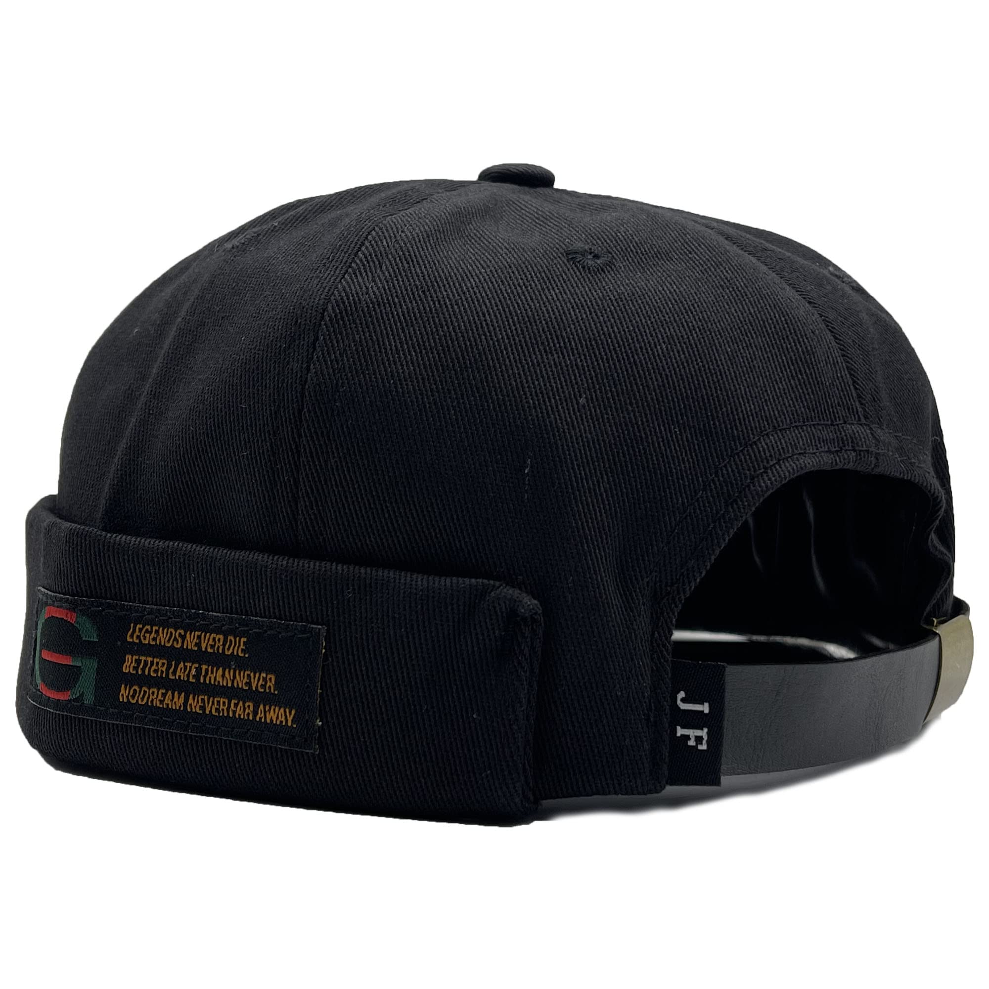 JFiyemrut Brimless Hats - Unisex Sailor Fisherman Leon Rolled Cuff Retro Skull Cap