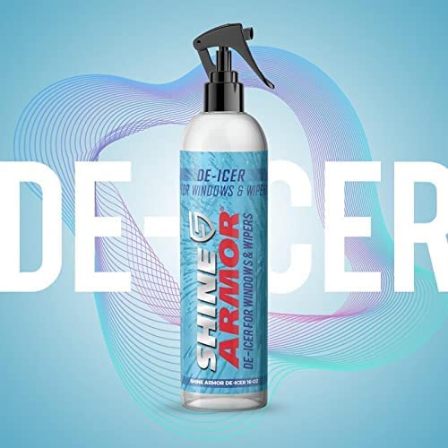 SHINE ARMOR Anti Fog Hero with Microfiber Cloth Windshield & Deicer Spray for Car Windshield Windows Wipers and Mirrors