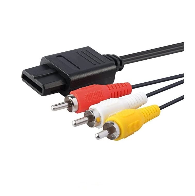 N64 Power Supply, Replacement AC Adapter Power Supply and AV Composite Video Cable Cord Compatible with Nintend 64 / N64