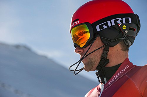 Giro Onset Snow Goggles Black Wordmark - Vivid Ember