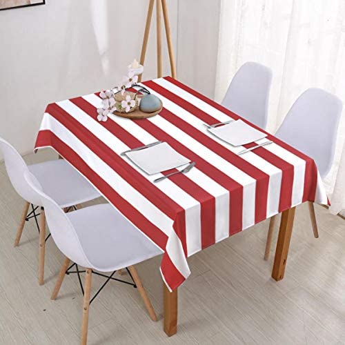 MLQL Simple and Fashionable Black and White Striped Rectangular Tablecloth Kitchen Wedding Decor Waterproof Tablecloth Table A2 140x210cm