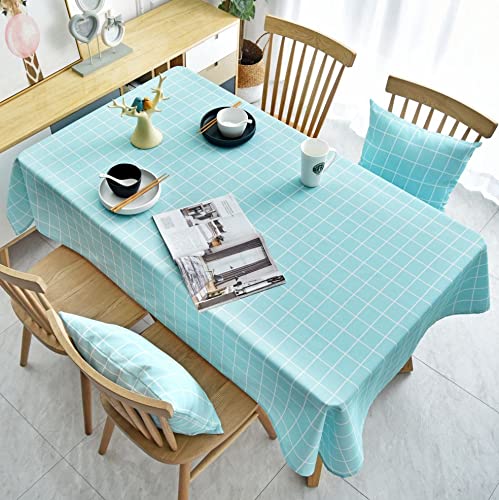 MLQL Waterproof Checkered Tablecloth Wild Rectangular Table Cover Home Decoration Living Room Coffee Table Fireplace countertop A5 140x210cm