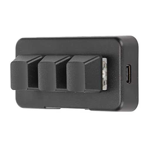 Programmable Keyboard 3 Keys Plug and Play 3 Keys Portable Durable PC Gaming Keyboard for PC Black