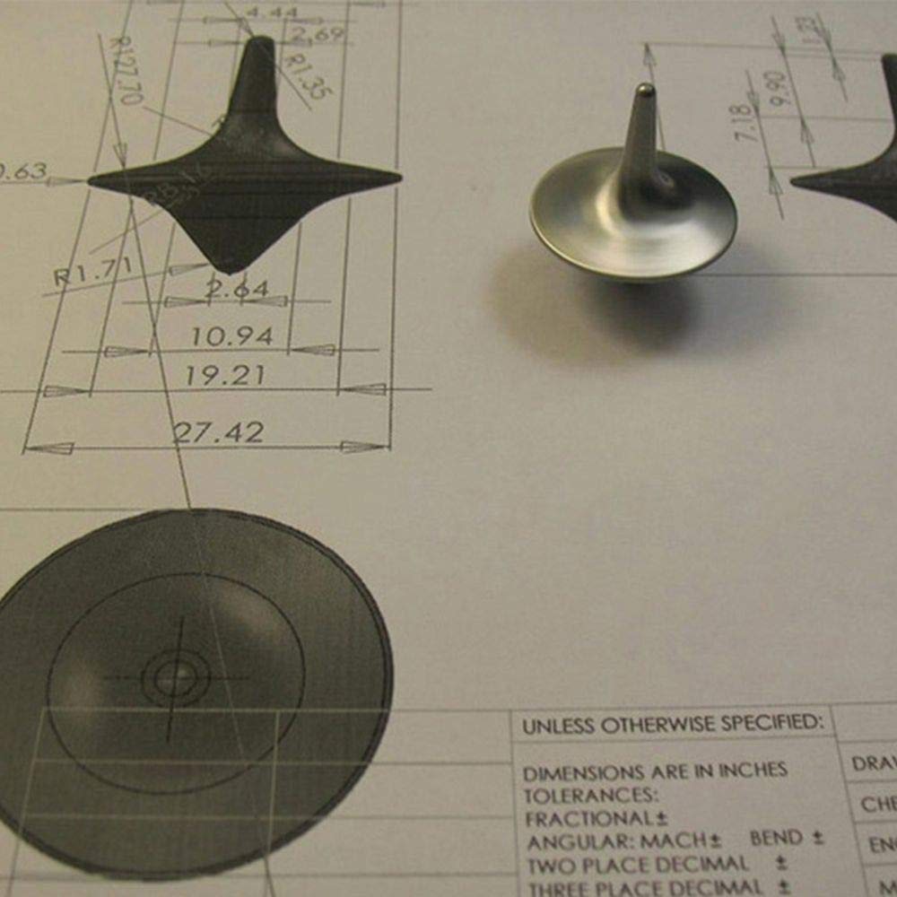 Metal Gyro, Metal Spinning Top, Fun Performance Gyro, Great Accurate Silver Spinning Top, Spin Smooth for A Long Time