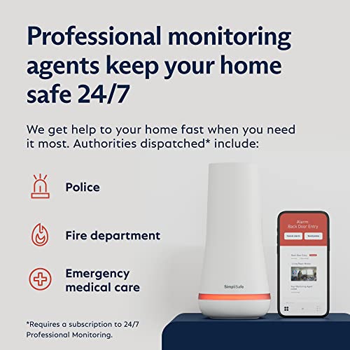 SimpliSafe 12 Piece Wireless Home Security System w/HD Camera - Optional 24/7 Professional Monitoring - No Contract - Compatible with Alexa and Google Assistant