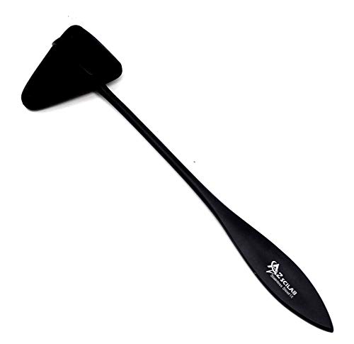 Plastic 12" Goniometer 360 Degree ISOM Physical Therapy Angle Protractor Ruler W/Bonus Fluoride Black Coated Reflex Hammer