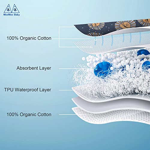 MOEMOE BABY Toddler Training Underwear Absorbent Potty Training Underwear for Boys Girls, Cotton Potty Training Pants 2-6T