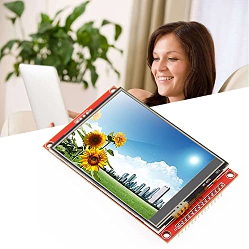 QONIA 3.2 Inch SPI LCD Module RGB 65K Color 240X320 TFT Module ILI9341 Occupies at Least 4 IO 3.3V(with Touch MSP3218)