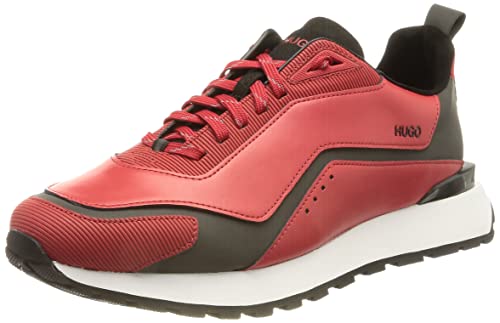 HUGO Men's Sneaker, Red, 11