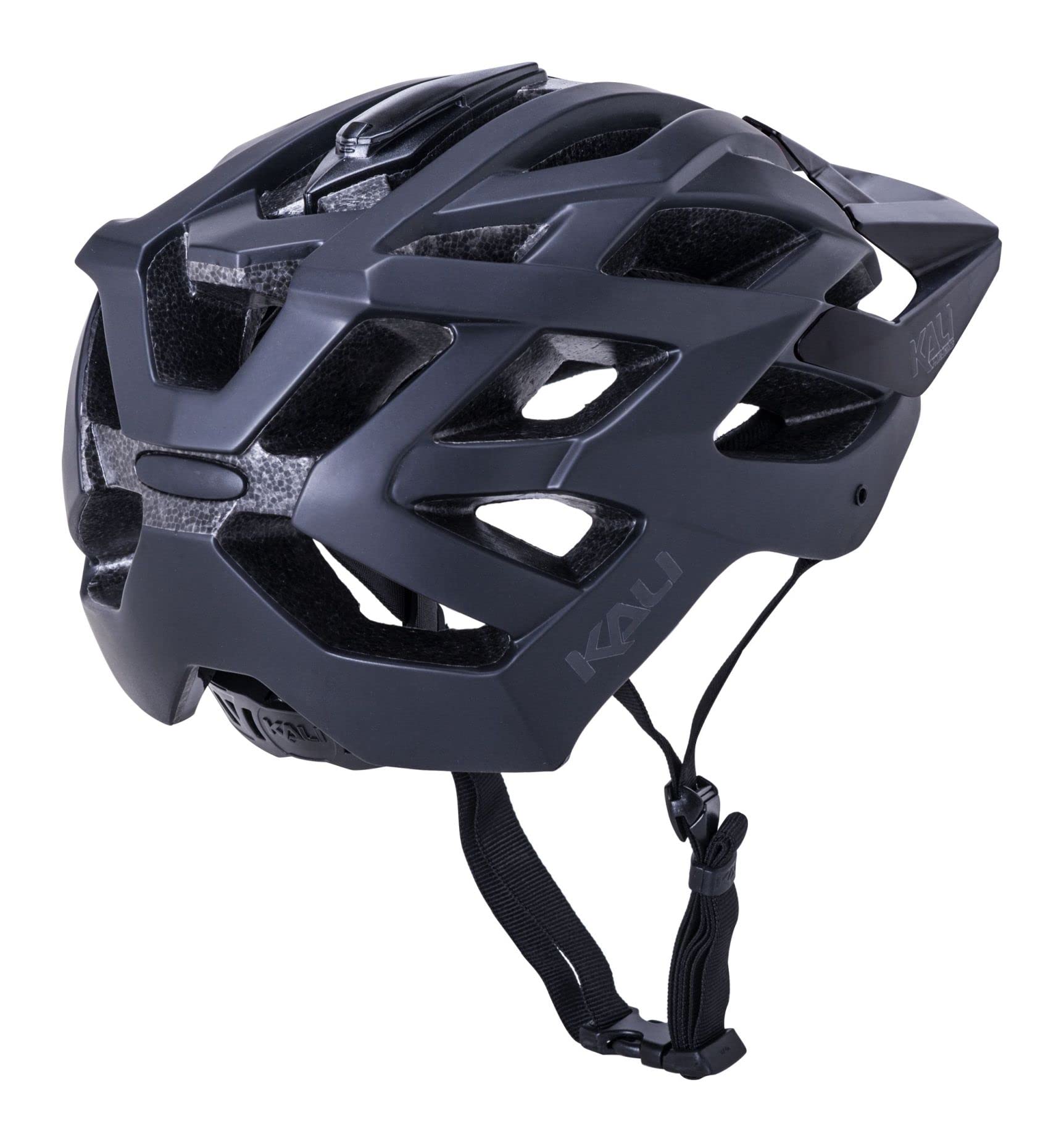 Kali Protectives Lunati Cycling Helmet, Solid Matte Black/Black, S/M