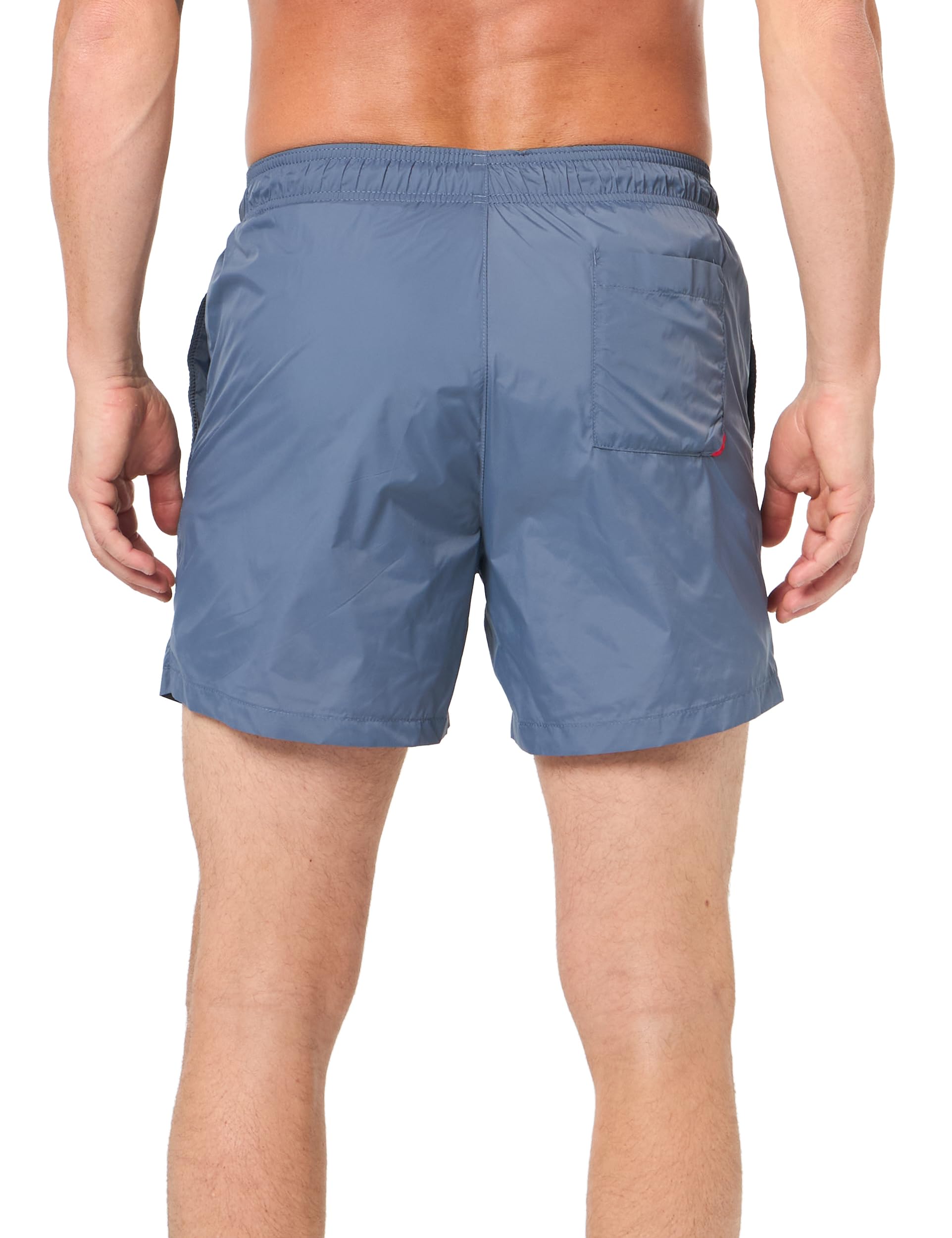 HUGO Men's Standard Reversed Logo Swim Trunks, Dusty Blue, XXL