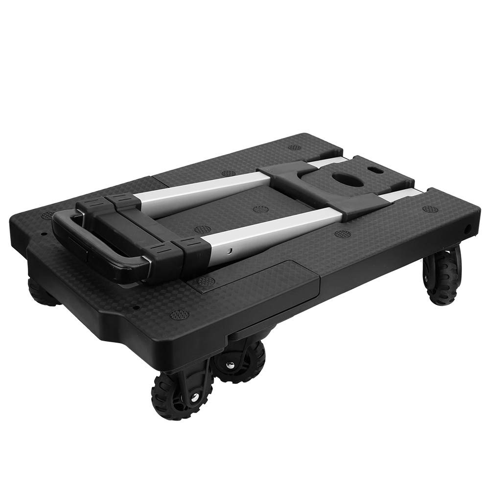 Pilipane Foldable Cart for Moving, Folding Hand Truck, Portable Stage Cart Foldable with 7 Wheels for Luggage, Travel, Moving, Shopping, Office Use, Hand Truck carts with Wheels car seat Dolly for a