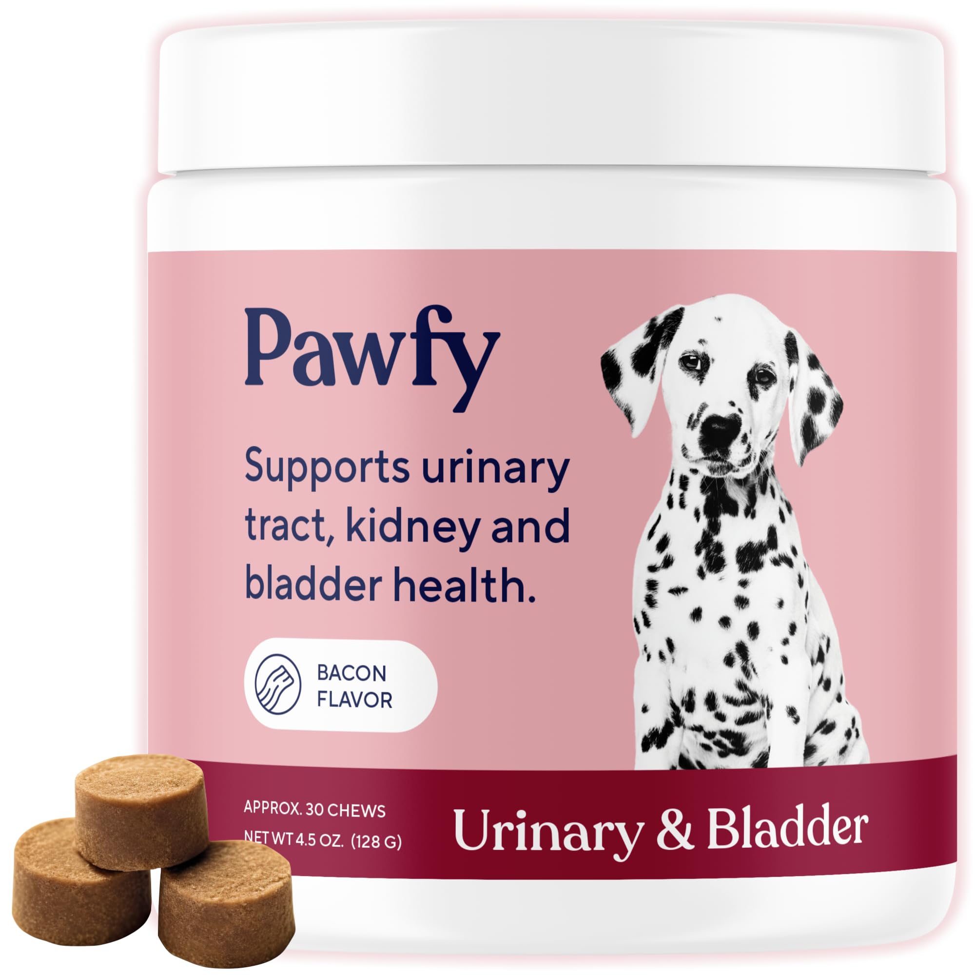 Pawfy Dog UTI Supplement | Cranberry & D-Mannose Help Support Dog Urinary Tract Health & Bladder Support | Ideal for Senior Dogs | Urinary Tract Infection Treatment | Dog Vitamins and Supplements