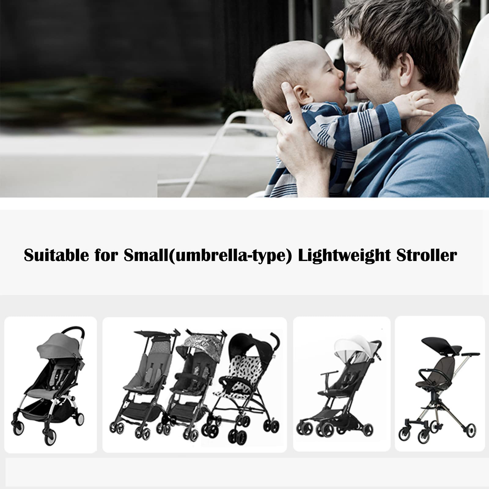 Rider Stroller Rain Cover , Rider Stroller Accessory, Baby Travel Weather Shield, Windproof Waterproof, Protect from Dust Snow (Black-Ordinary Style)
