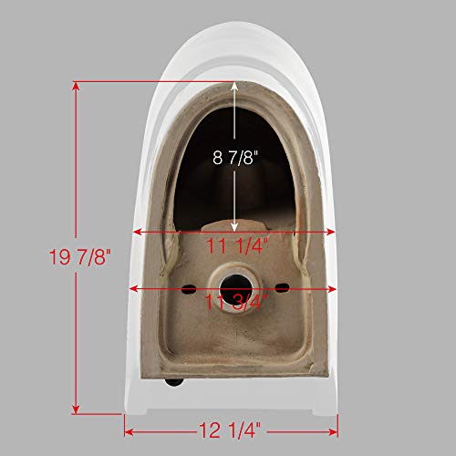 WOODBRIDGE White Luxury, Elongated One Piece Advanced Bidet, Smart Toilet Seat with Temperature Controlled Wash Functions and Air Dryer T-0737
