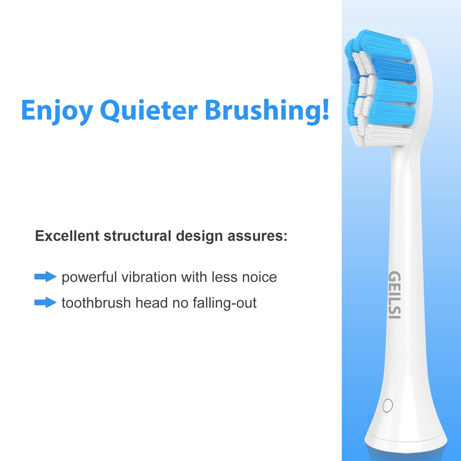 Replacement Heads for Philips Sonicare - Compatible with Toothbrush Electric C1,C2,C3,4100,G2,G3,W3,DiamondClean 9500,ExpertClean 7500,FlexCare,HealthyWhite,ProtectiveClean 5100,6100-10 Packs