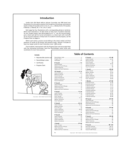Super Duper Publications | Webber® Jumbo Artic Drill Book Phrase & Sentence Pictures Volume 4 | 992 Phrase & Sentence Pictures | Speech Therapy - Articulation | Educational Learning Resource