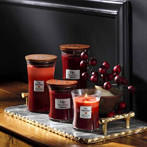 WoodWick Medium Hourglass Scented Candle | Cinnamon Chai | with Crackling Wick | Burn Time: Up to 60 Hours