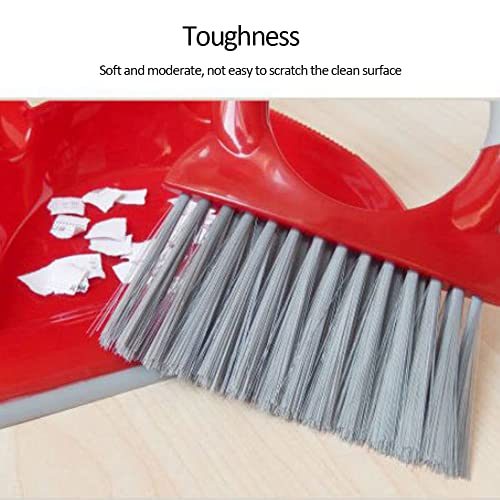 Small Dustpan and Brush Set - Desktop Computer Dust Cleaner Kit,Desk Pet Cleaning Broom for Tabletop, Key Board, Computer, Cat, Dog, Pets Nesting Yuab