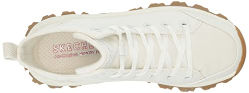 Skechers Women's Street BLOX-Fashion Shaker Sneaker, WHT, 9